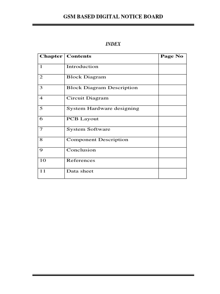 016 GSM Based Digital Notice Board | PDF | Capacitor | Modem