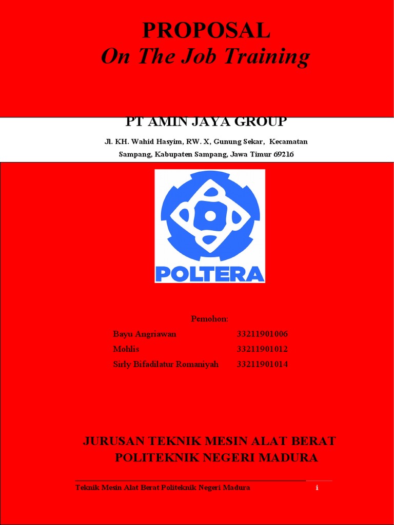 Proposal OJT 2022 | PDF