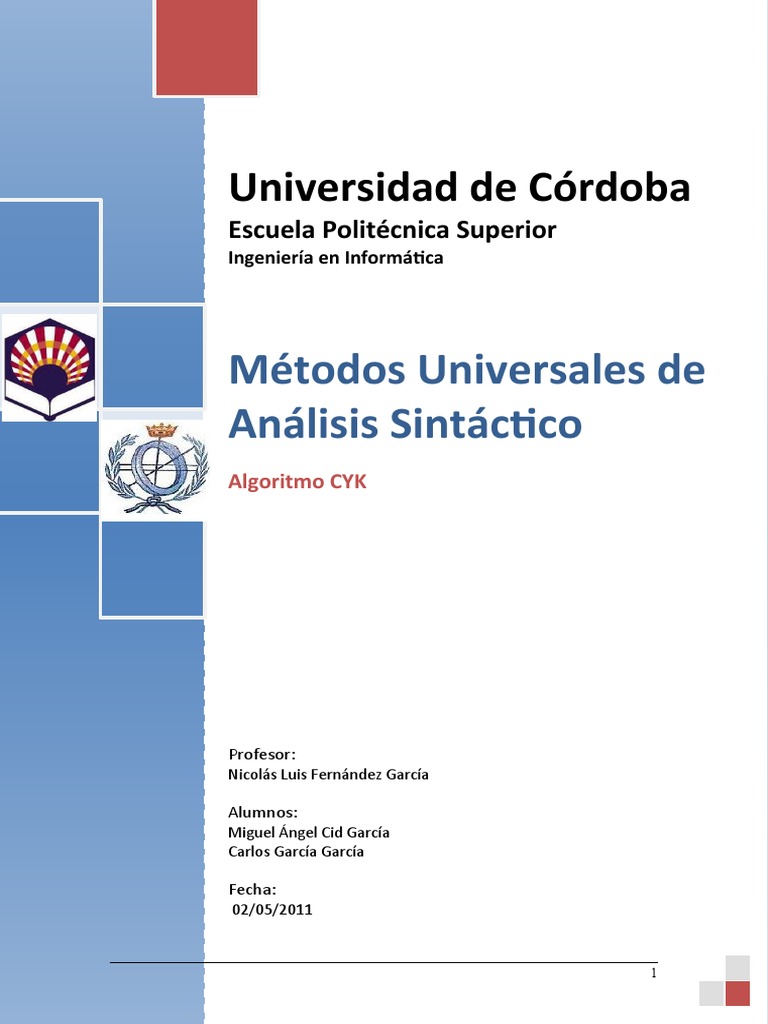 Algoritmo CYK | PDF | Analizando | Mecánica del lenguaje