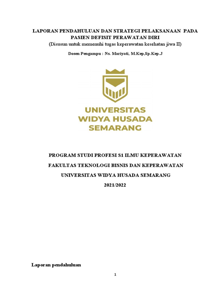 LP Dan SP Kelompok 5 Kep Jiwa DPD. (Setelah Revisi) | PDF