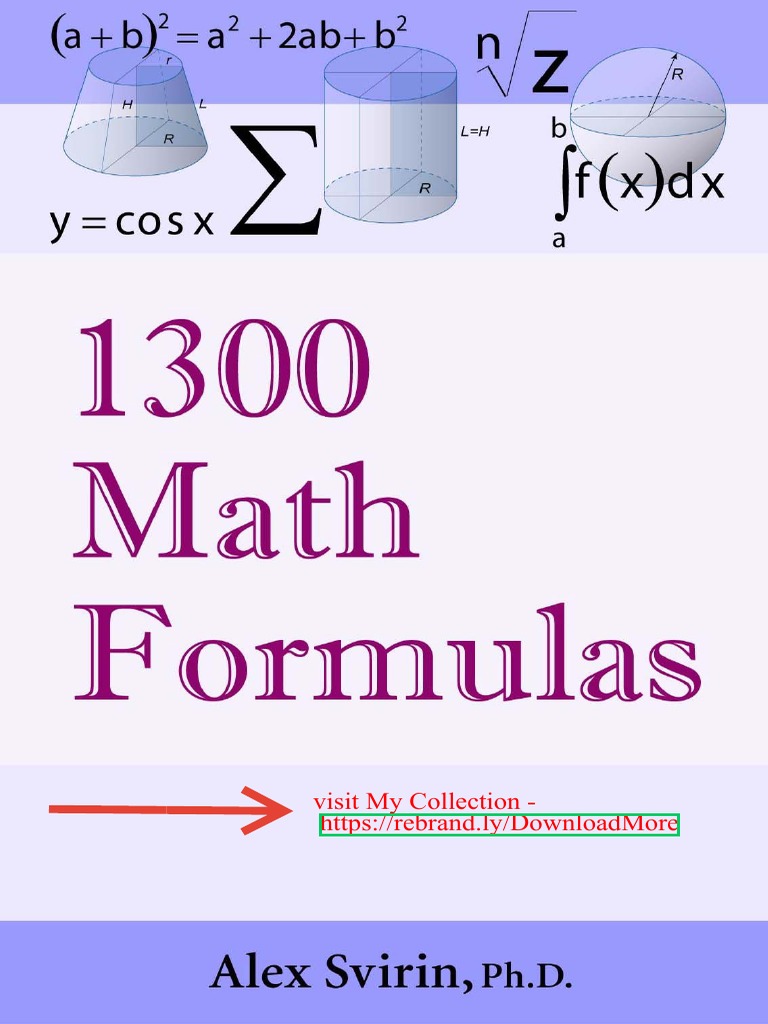 1300 Math Formulas-1 | Download Free PDF | Geometric Shapes ...