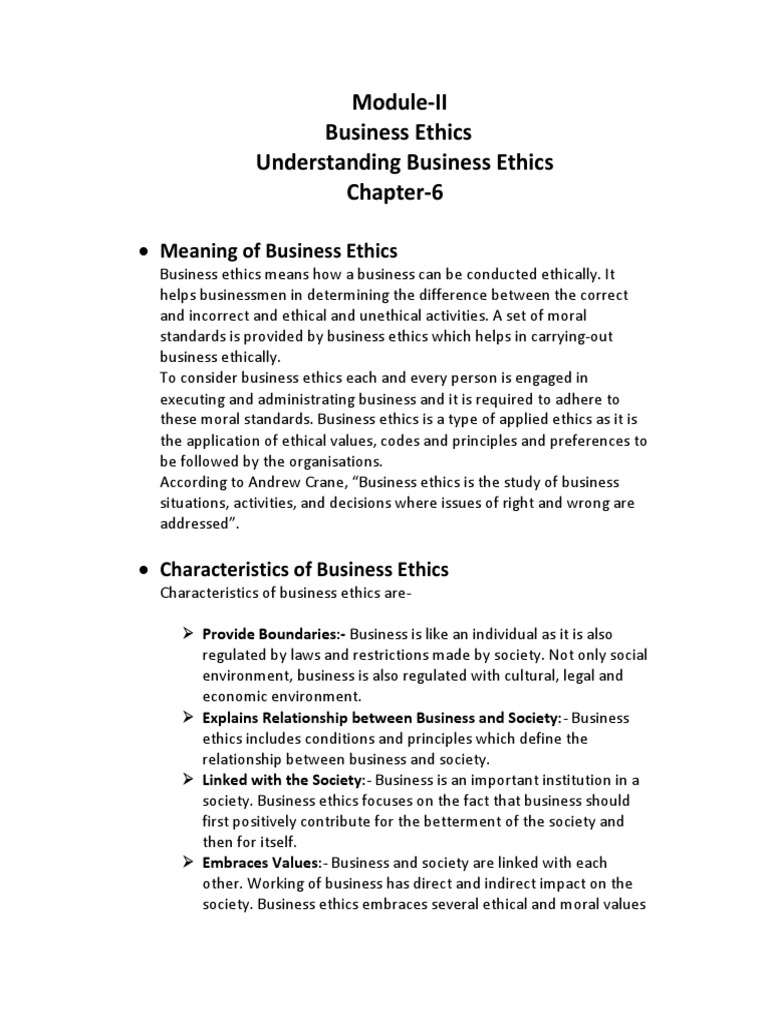 MB 105 (Chapter 6) | PDF | Business Ethics | Relativism