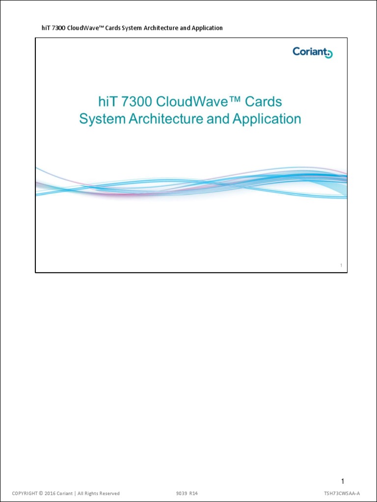 HiT 7300 CloudWave Cards System Architec | PDF | Interface (Computing ...