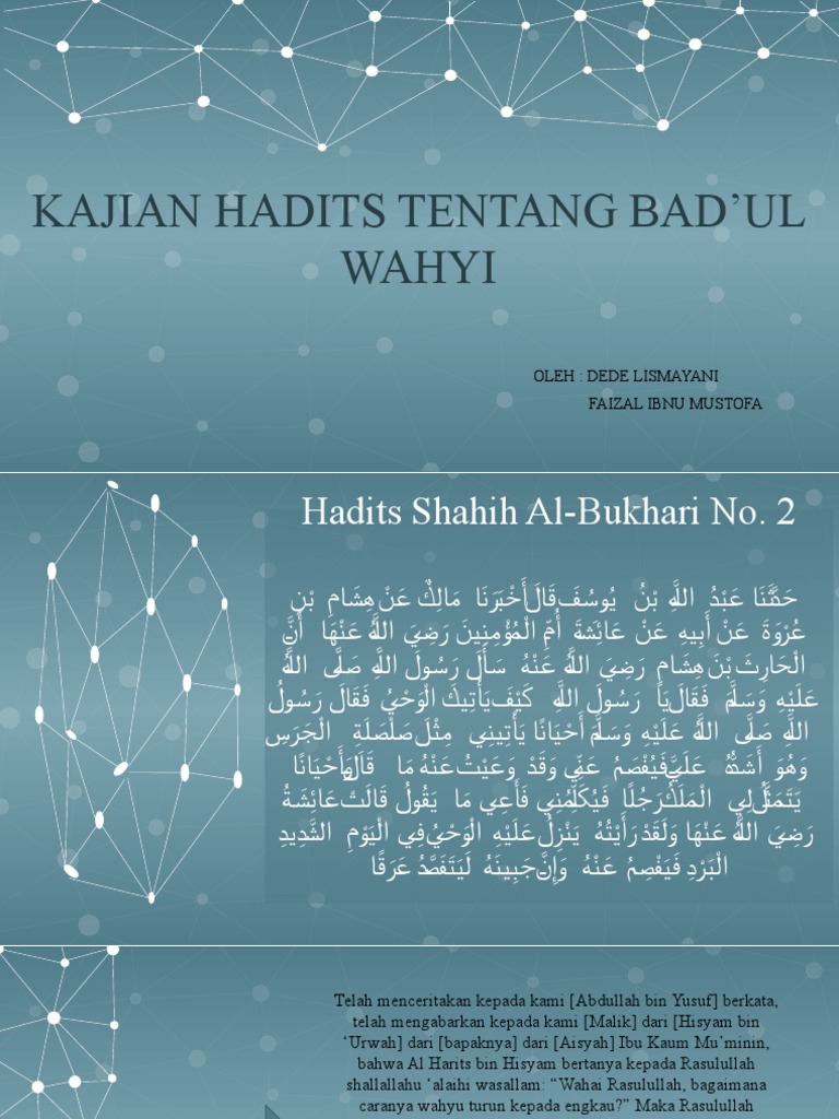 Kajian Hadits Bad'ul Wahyi | PDF