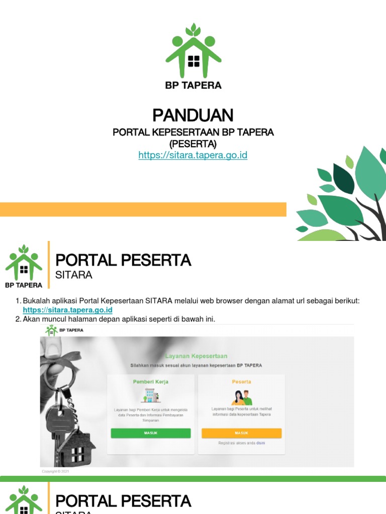 BP Tapera - Panduan Portal Peserta.v2 | PDF