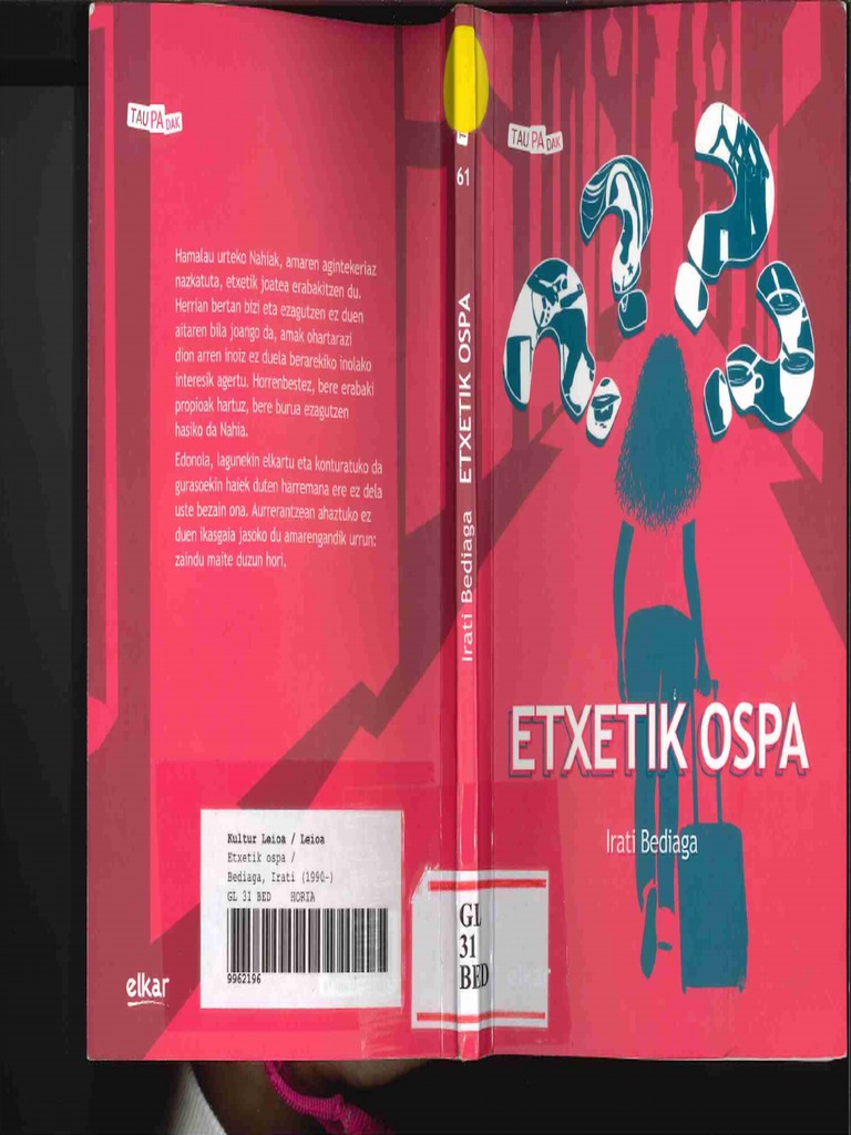 Etxetik Ospa. Irakurtzeko Liburua | PDF