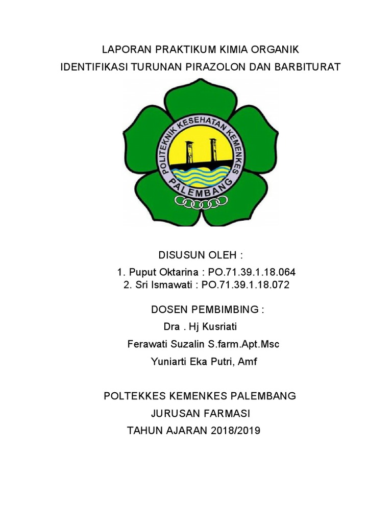 LAPORAN Pirazolon Dan Barbiturat | PDF | Sains & Matematika