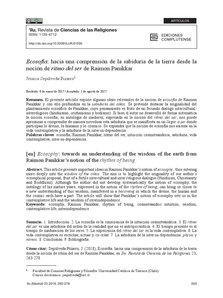 Ecosofia | PDF | Realidad | Conocimiento