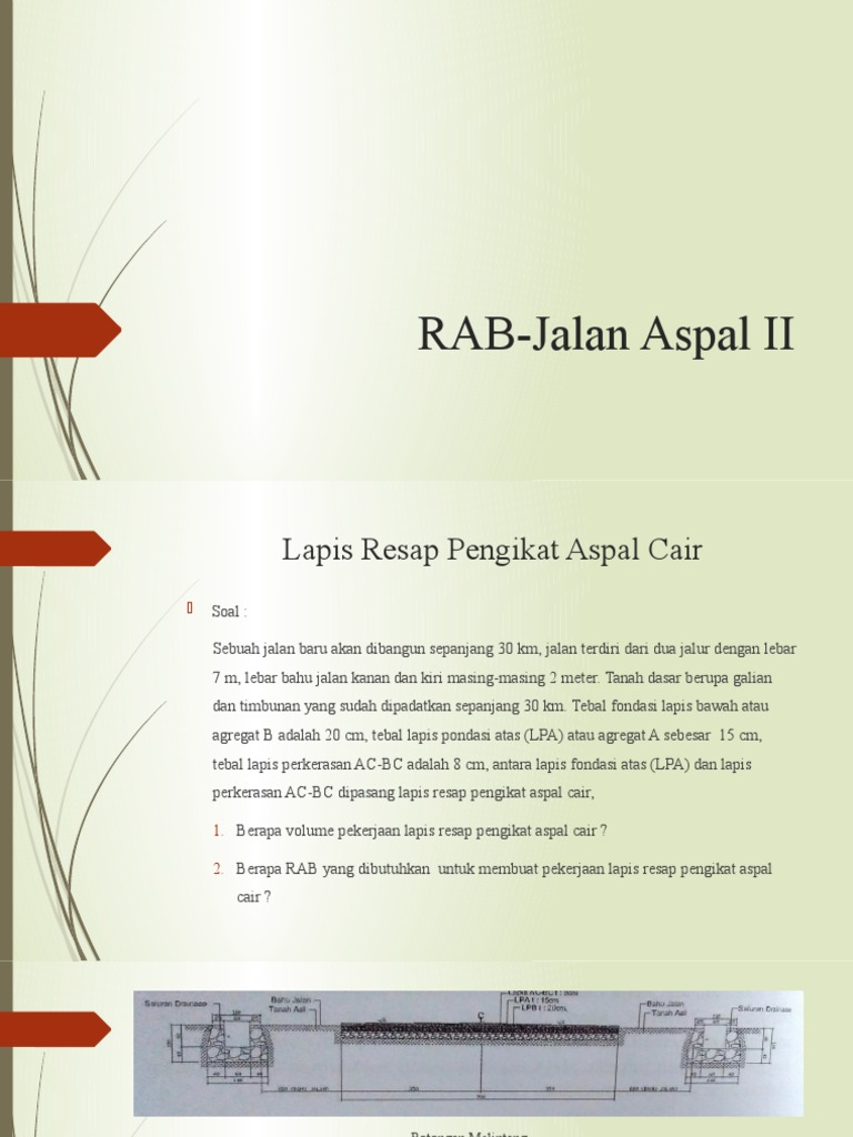 RAB-Jalan Aspal II | PDF