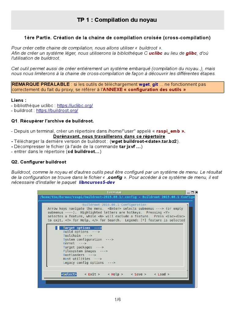 TP1 Kernel | PDF | Démarrage d'un ordinateur | Matériel informatique