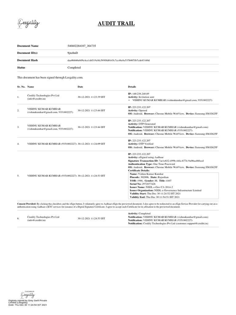 Audit Trail | PDF | Secure Communication | Crime Prevention