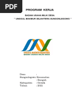 Contoh Program Kerja BUMDesa | PDF