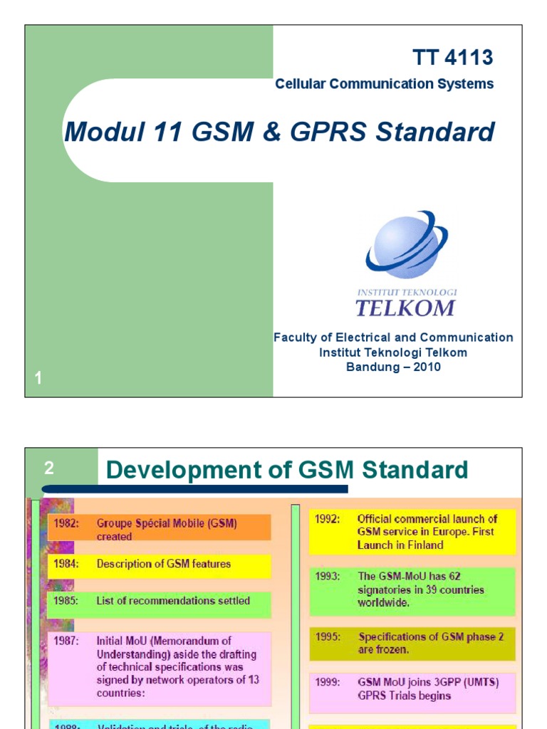Standar GSM, GPRS, Edge | PDF | Service Industries | Information And ...