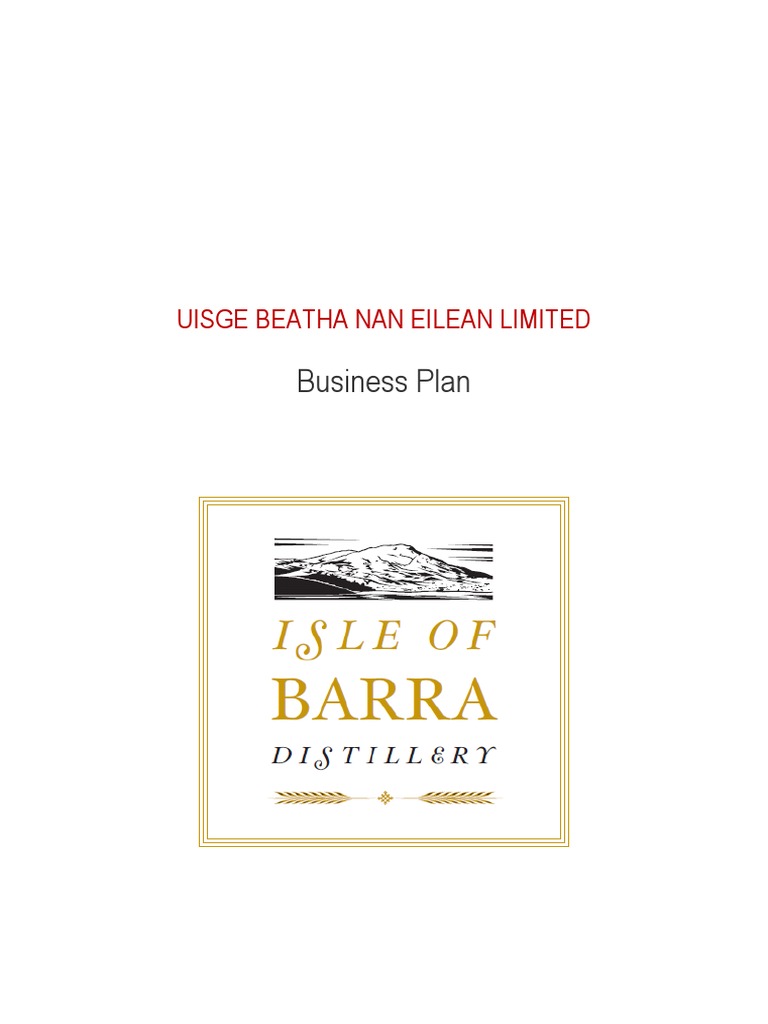 Barra Distillery - Business Plan | PDF | Scotch Whisky | Economies