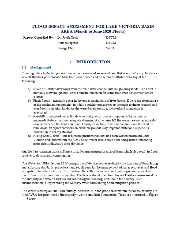 Flood Impact Assessment | Download Free PDF | Flood | Absorption ...