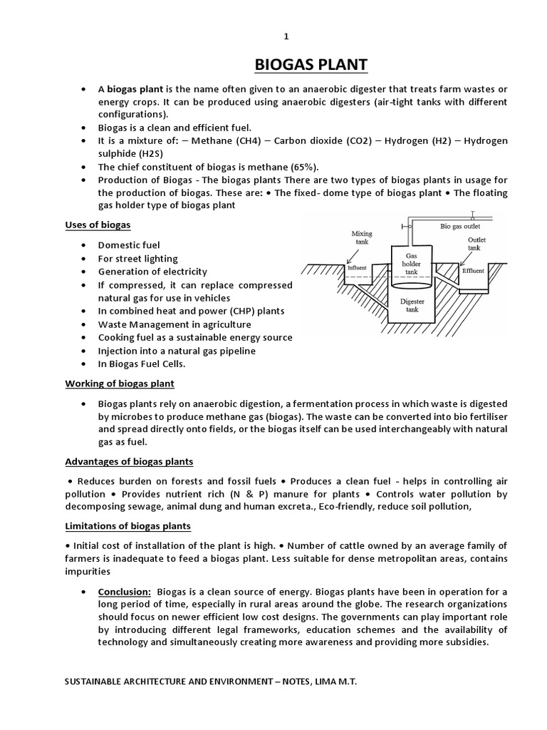 31.bio Gas Plant | Download Free PDF | Biogas | Anaerobic Digestion