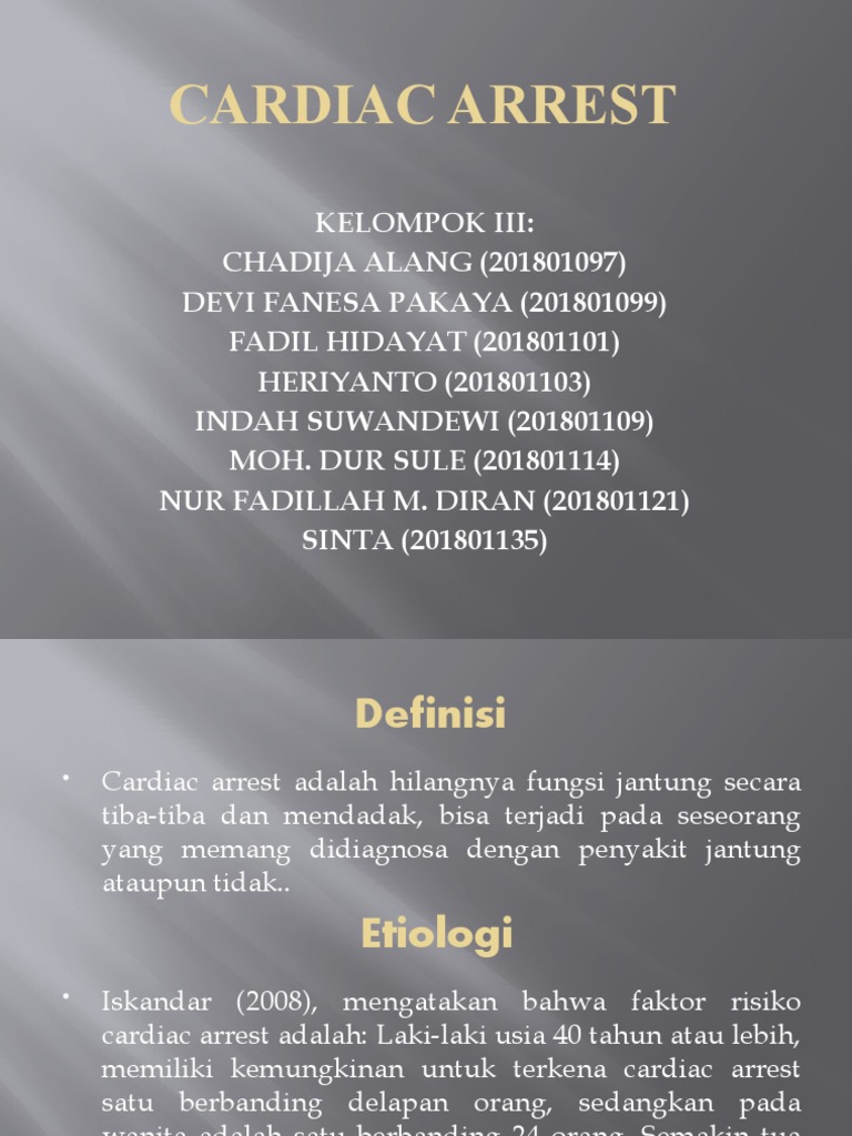 Cardiac Arrest | PDF