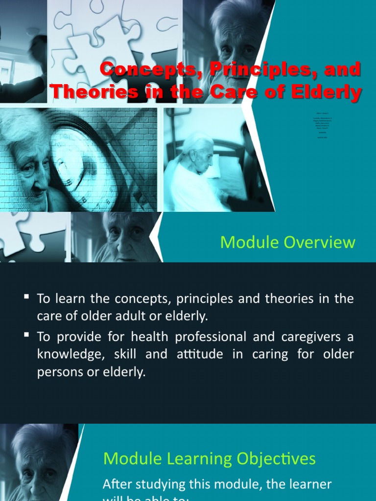 Concepts, Principles, and Theories in The Care of Elderly | PDF ...