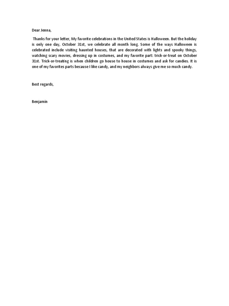 8th Grade PET Letter Writing Part 3" | PDF