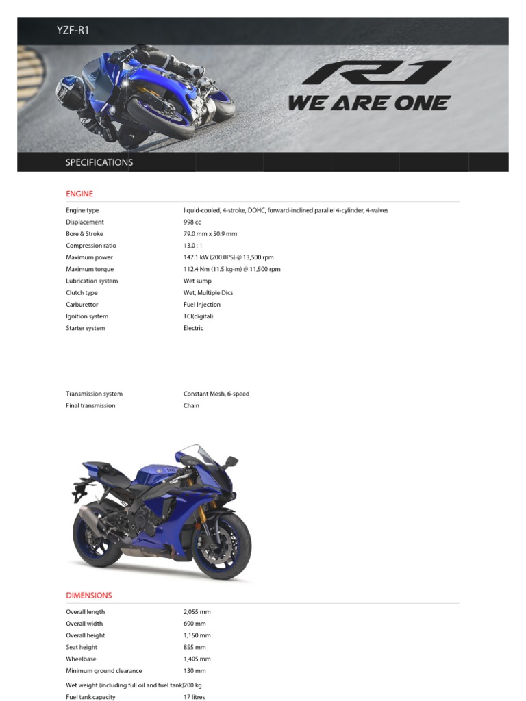 Yamaha R1 | PDF
