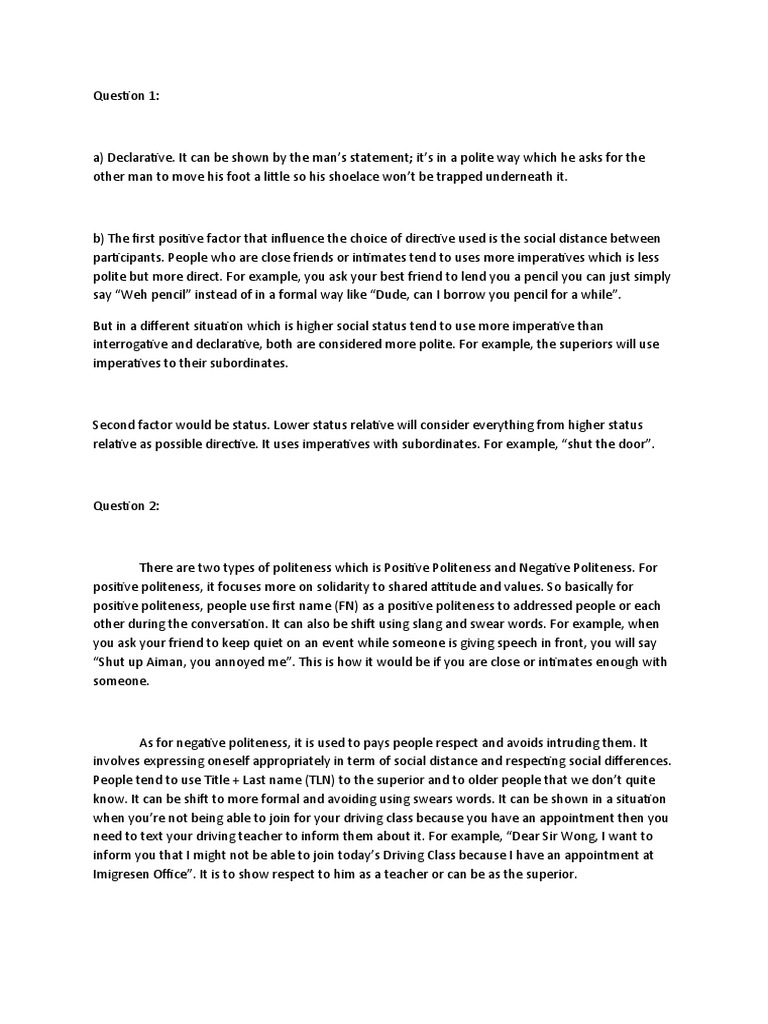 Speech Functions | PDF