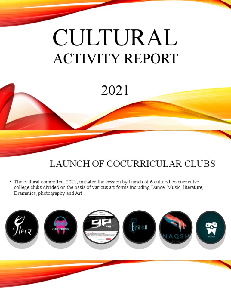 Cultural Activities Report 2021 | PDF