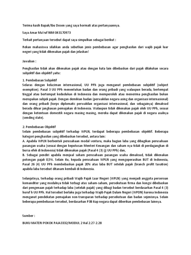 Diskusi 3 - 043170973 | PDF