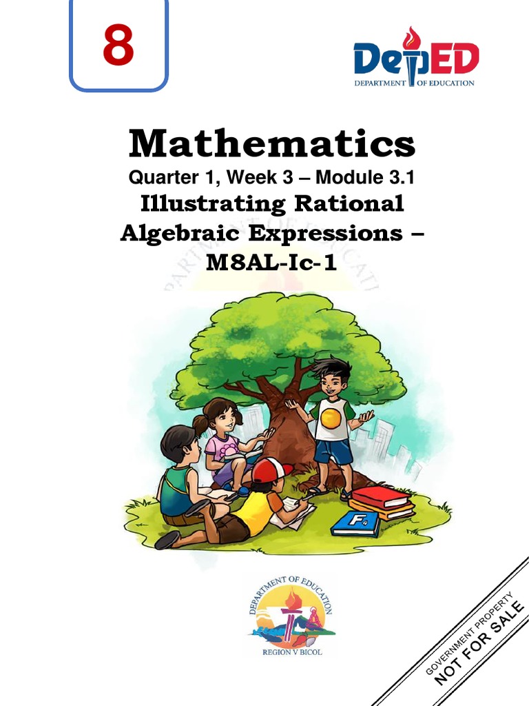Mathematics: Illustrating Rational Algebraic Expressions - M8AL-Ic-1 ...