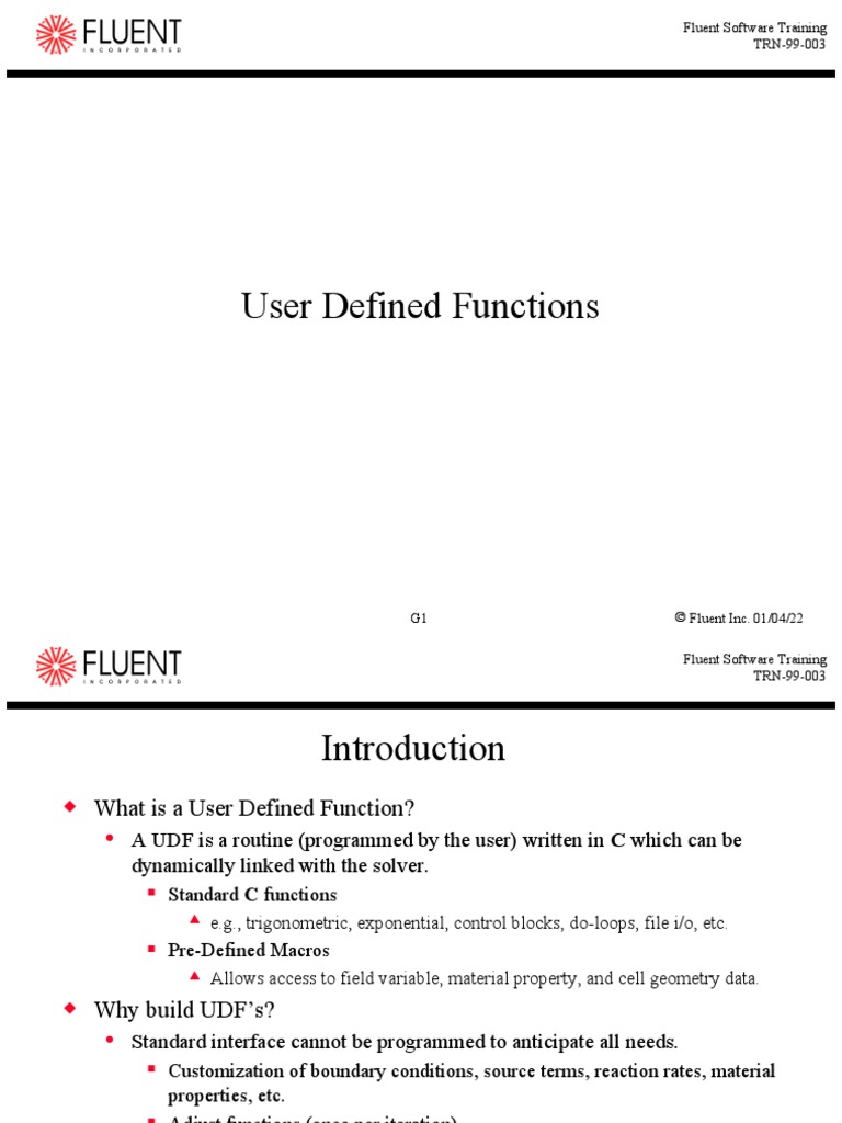 Fluent 08 Udfs | PDF | Subroutine | Turbulence