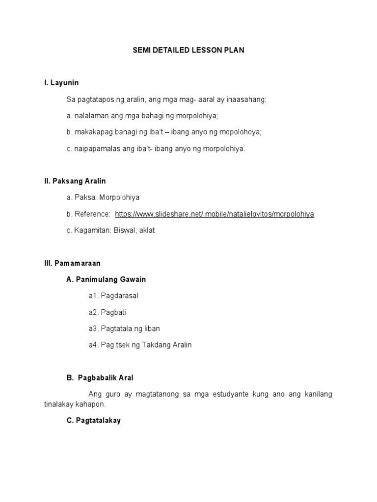 Anyo NG Morpema | PDF