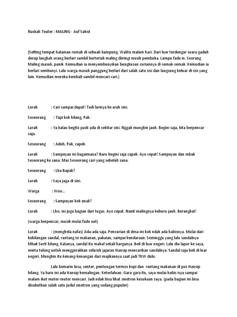 Naskah Maling | PDF | Fiksi Misteri, Thriller, & Kejahatan