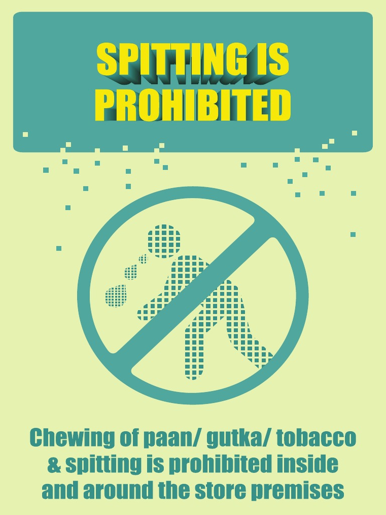 Safety Poster - Spitting - 6 | PDF