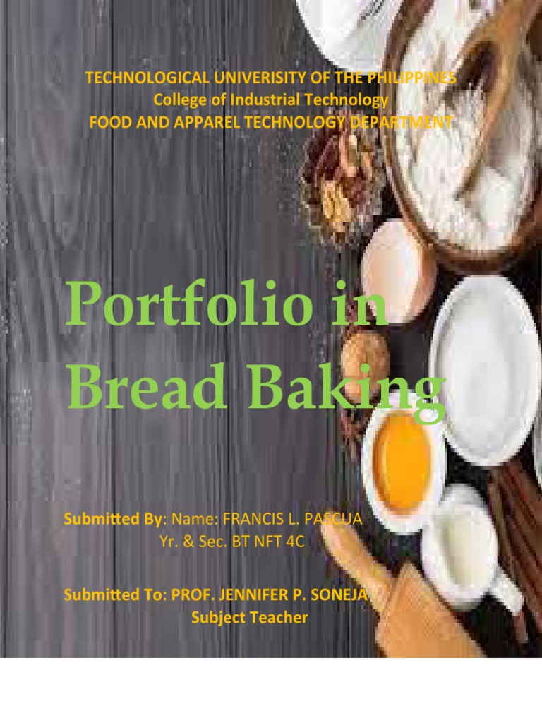 Portfolio-In-Bread-Baking - MIDTERM 1 1 1 | PDF | Dough | Baking