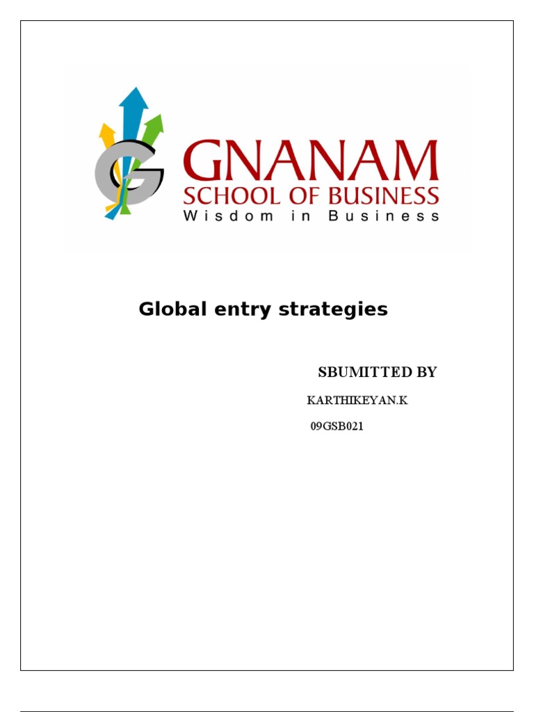 Global Entry Strategies | PDF | License | Civil Law (Legal System)