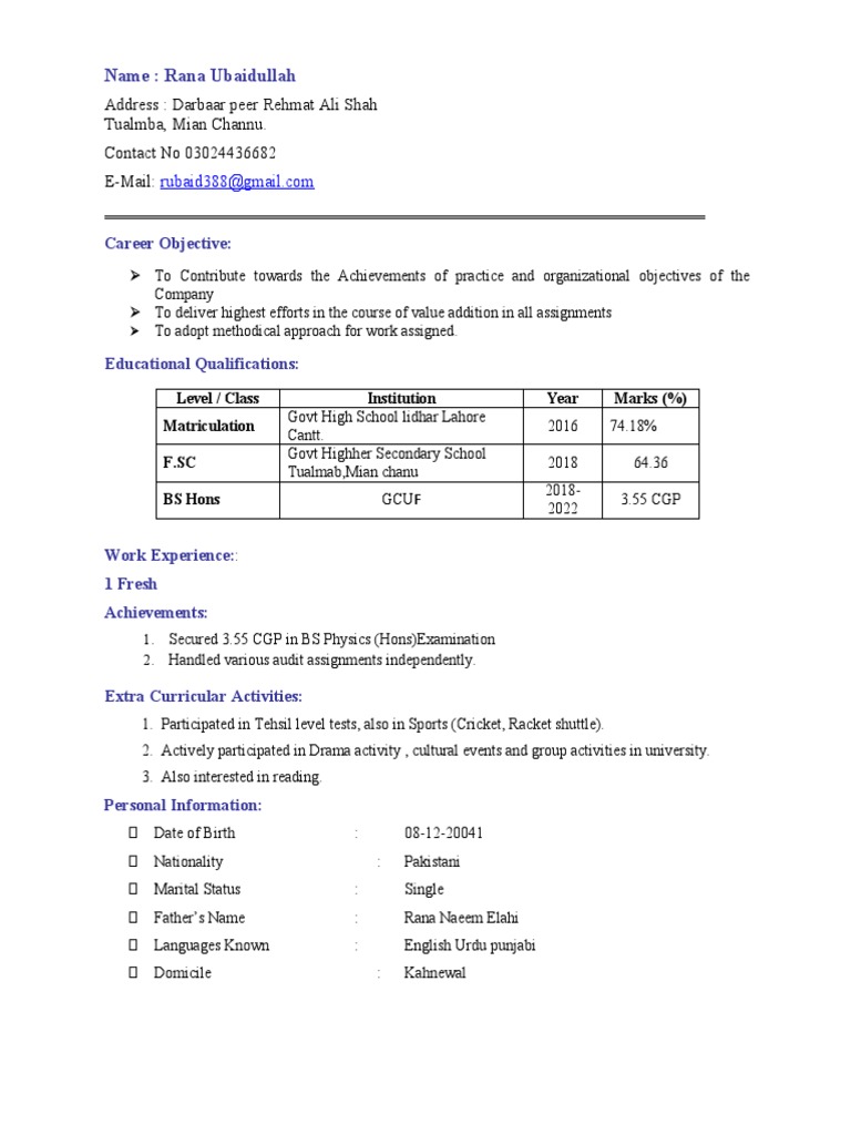 Name: Rana Ubaidullah: Address: Darbaar Peer Rehmat Ali Shah Tualmba ...