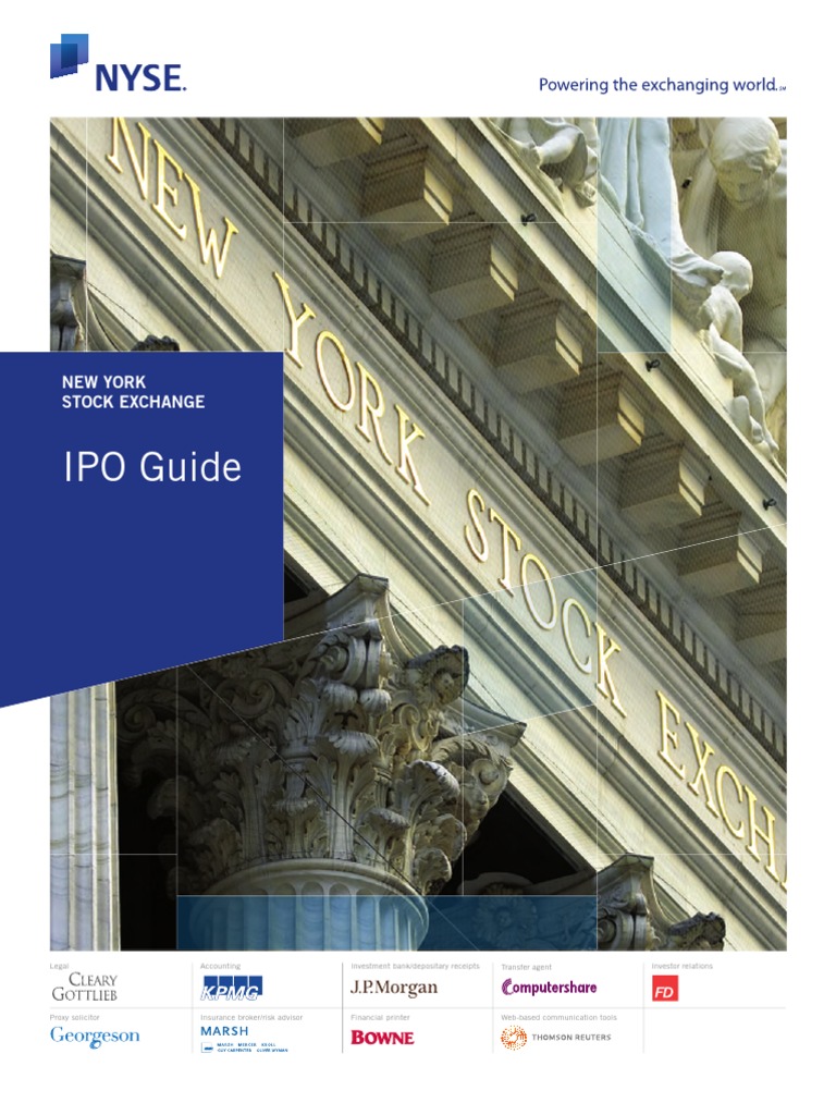 Nyse Ipo Guide | PDF | Initial Public Offering | Sarbanes–Oxley Act