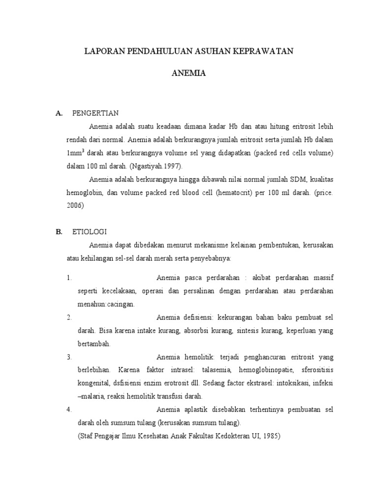 LP Anemia | PDF | Sains & Matematika