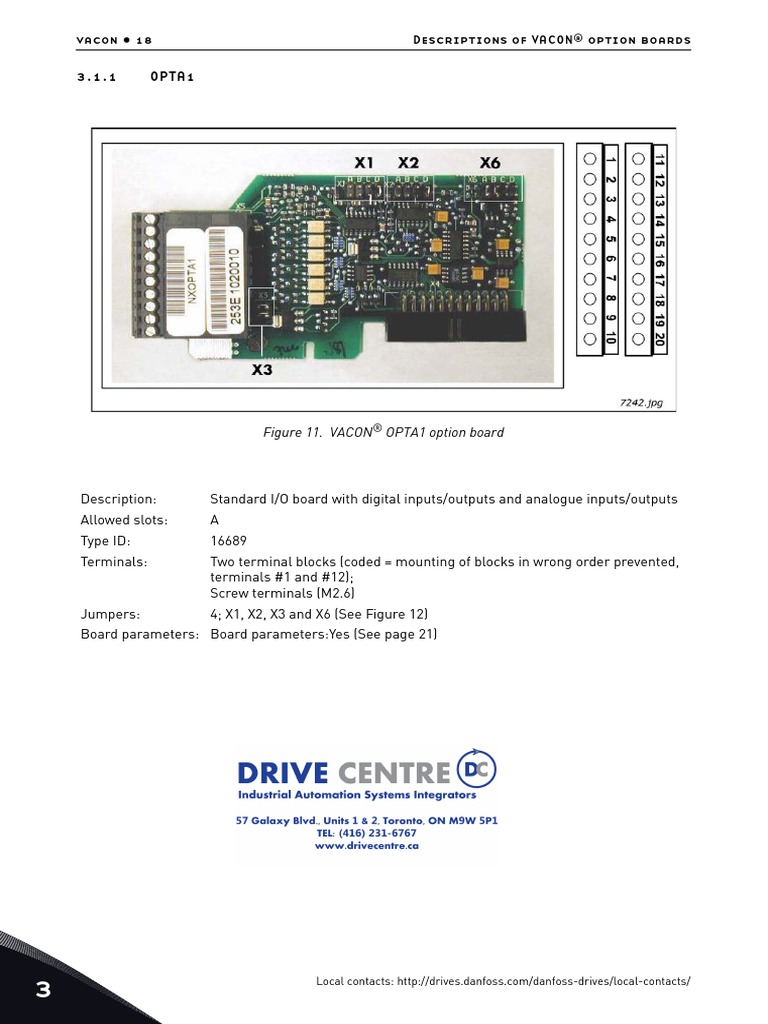 Vacon OPT A1 Manual | PDF | Computer Science | Electromagnetism
