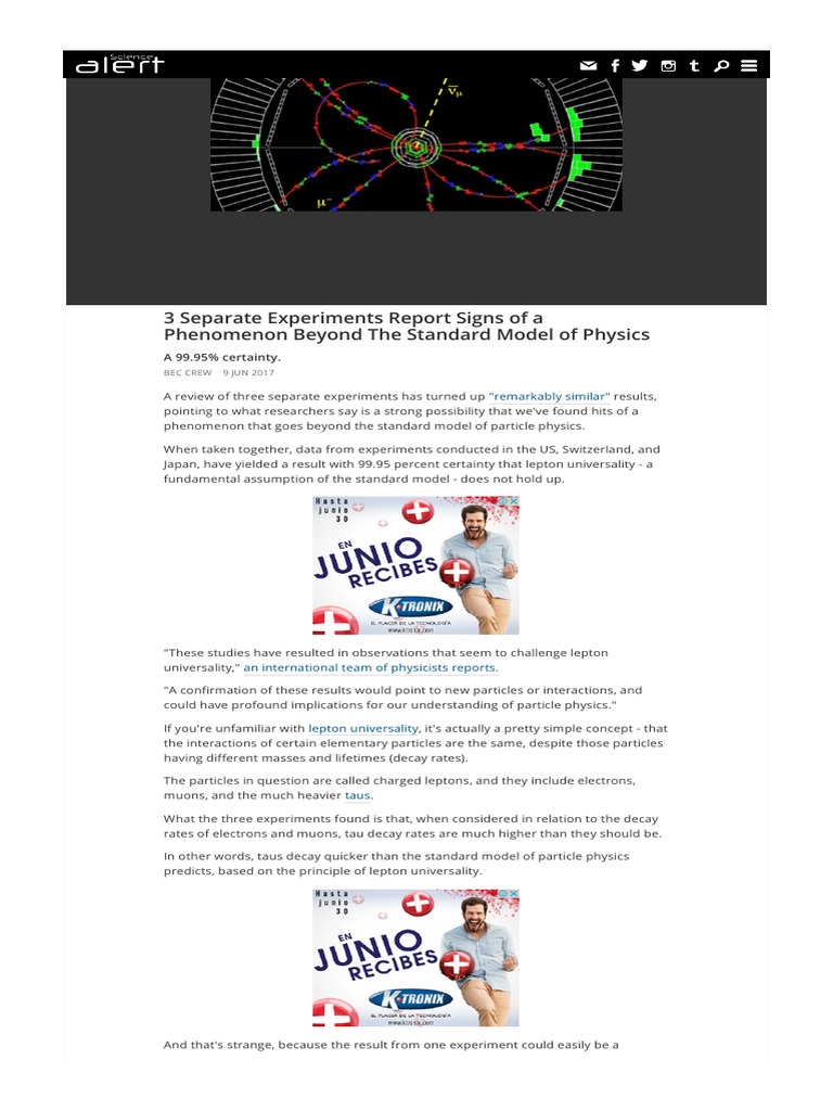 3 Separate Experiments Have Found Signs of A Phenomenon Beyond The ...