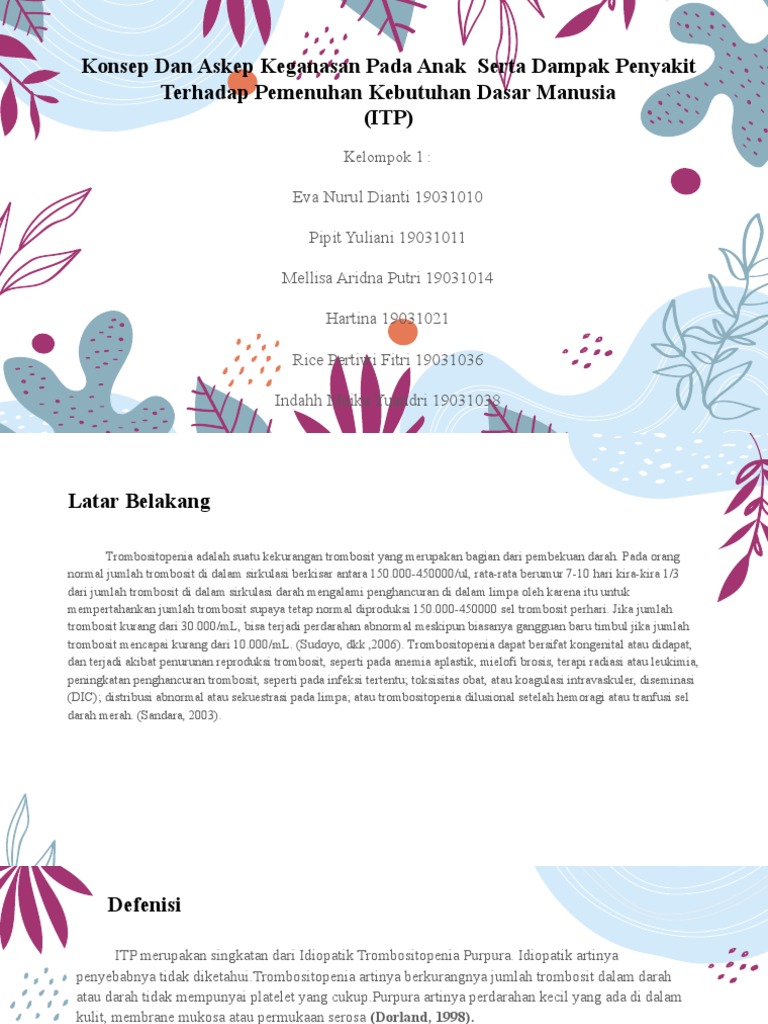 Konsep Dan Askep Keganasan Pada Anak Serta Dampak Penyakit Terhadap Pemenuhan Kebutuhan Dasar ...