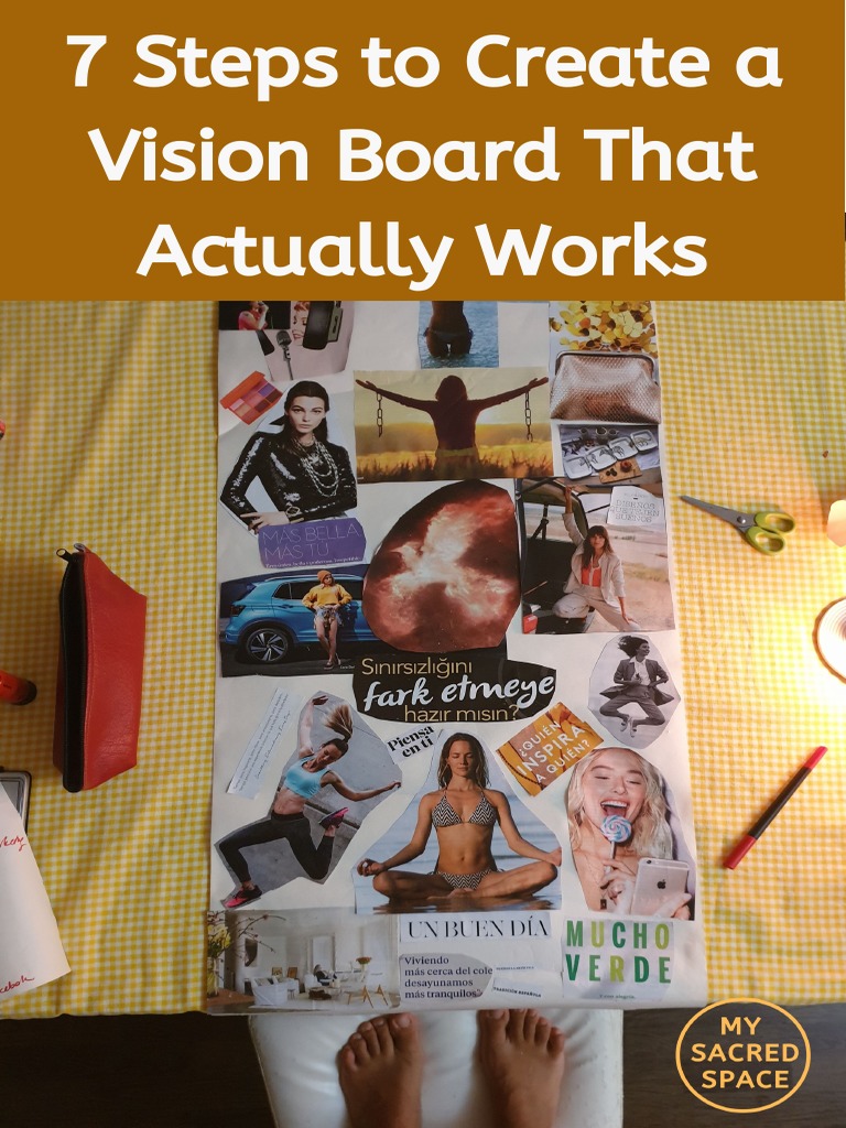 Action Steps To Create Your Own Vision Board Guide | PDF