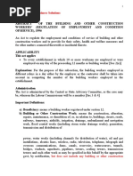 Abstract of BOCW Act | PDF | Employment | Government