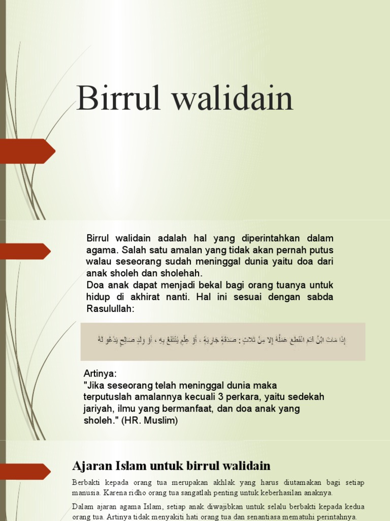 BPI Birrul Walidain | PDF