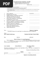 Earned Leave Proforma Application | PDF