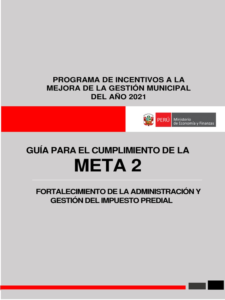 Guia Meta 2 Pi 2021 | PDF | Impuestos | Presupuesto