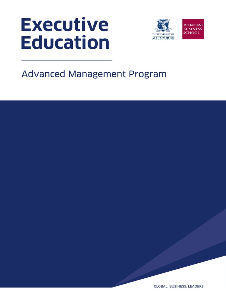 Melbourne Advanced Management Program | PDF | Leadership | Psychological Resilience