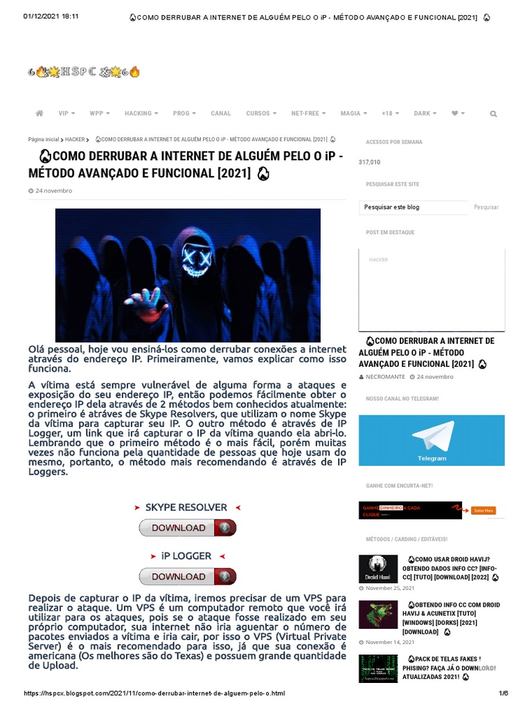 COMO DERRUBAR A INTERNET DE ALGUÉM PELO O Ip - MÉTODO AVANÇADO E ...