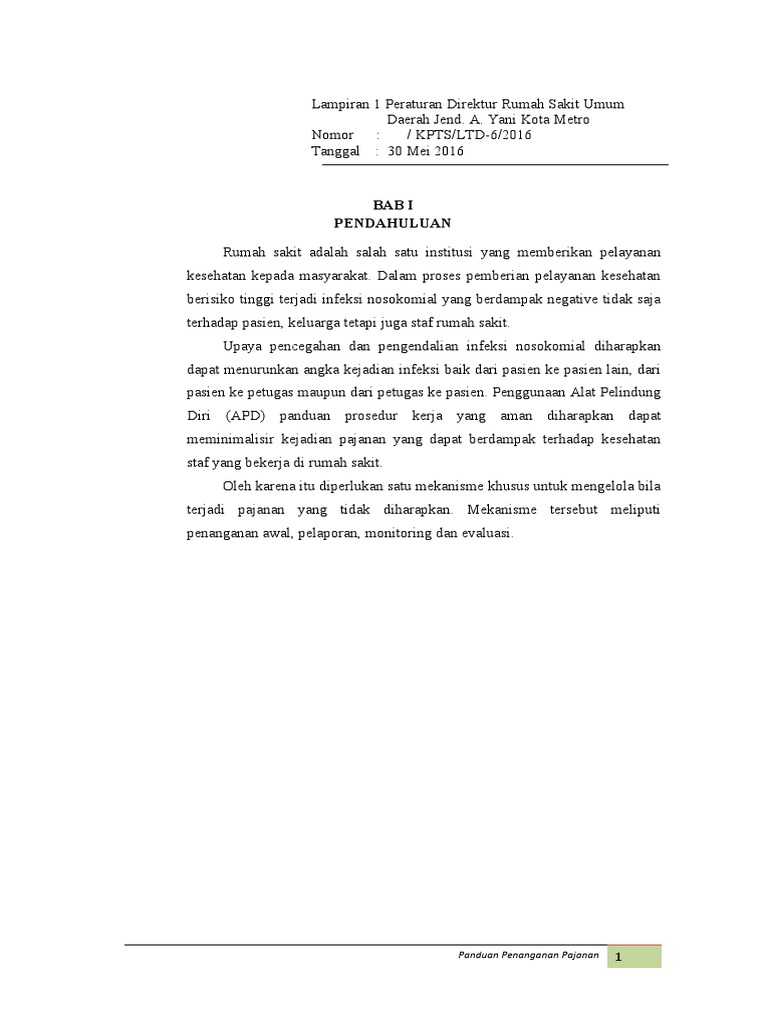 Panduan Laporan Pajanan | PDF