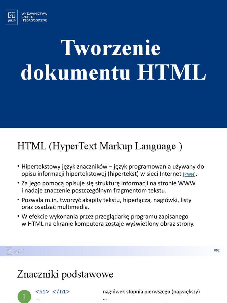 HTML Prezentacja | PDF