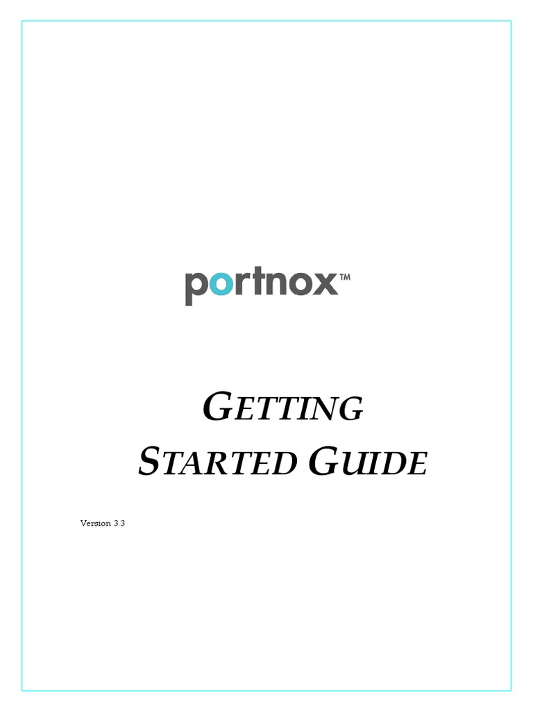 Portnox v3.3 - Getting Started Guide | PDF | Network Switch | Computer ...
